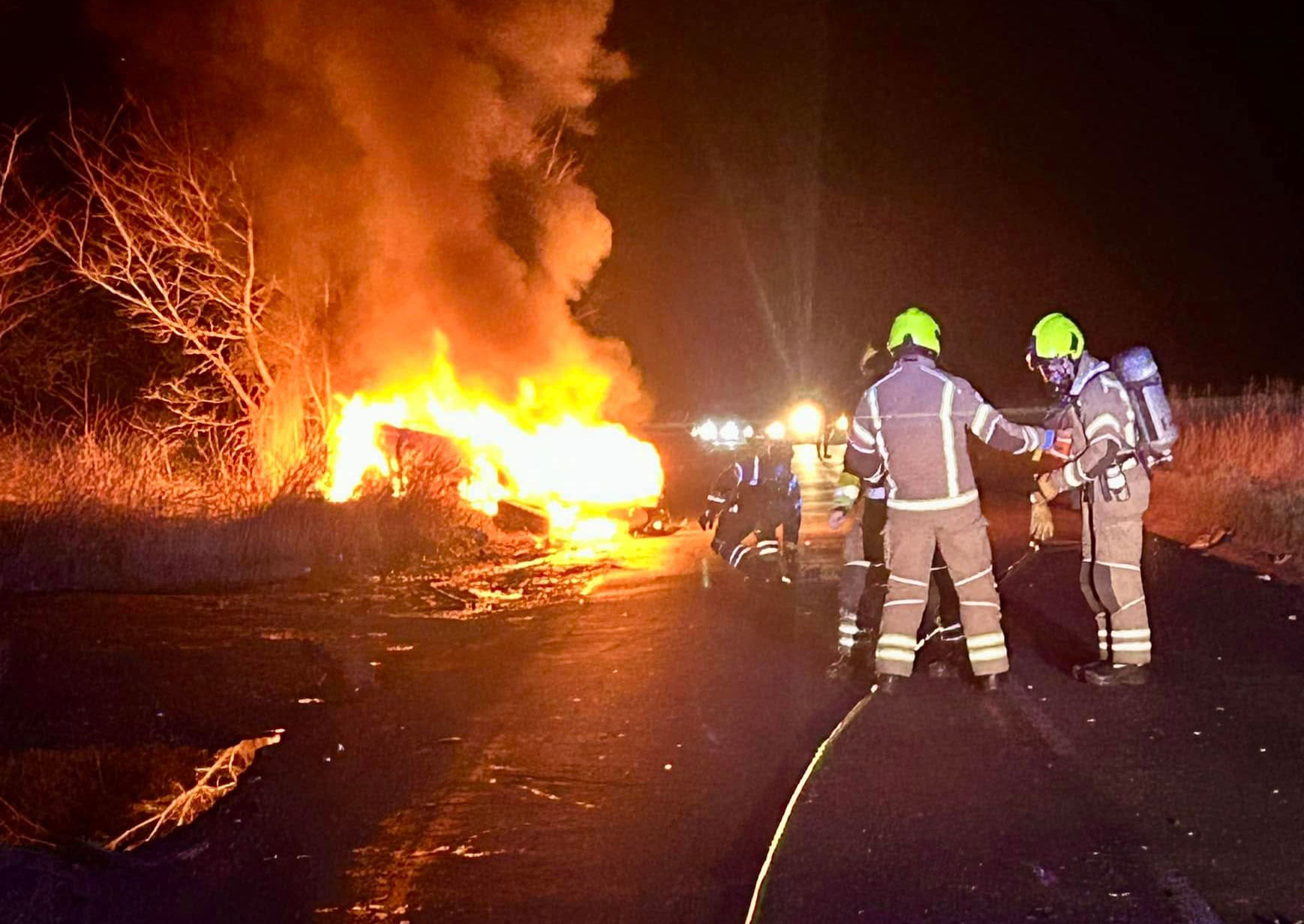 Crews tackle vehicle fire just outside Brandon - BrandonSuffolk.com